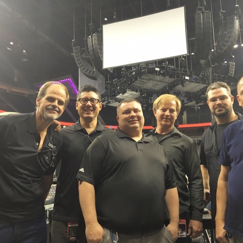 Huge 14-Cluster JBL by HARMAN VTX Line Array System Deployed In-the ...