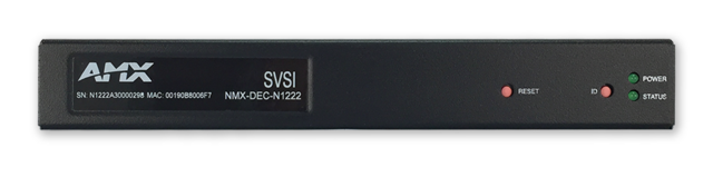 NMX-DEC-N1222 Decoder | AMX Audio Video Control Systems | English (US)