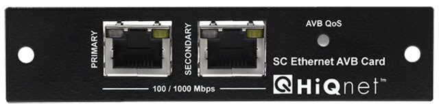 SC AVB Card | dbx Professional Audio | English