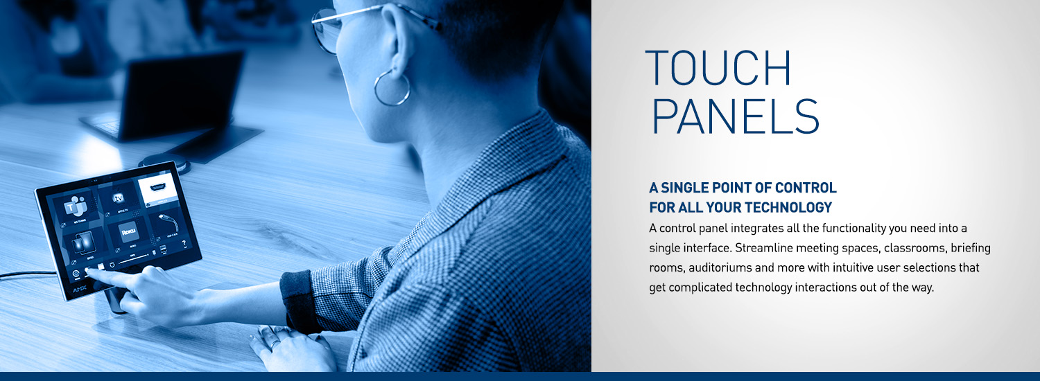 Touch Panels | AMX Audio Video Control Systems | English